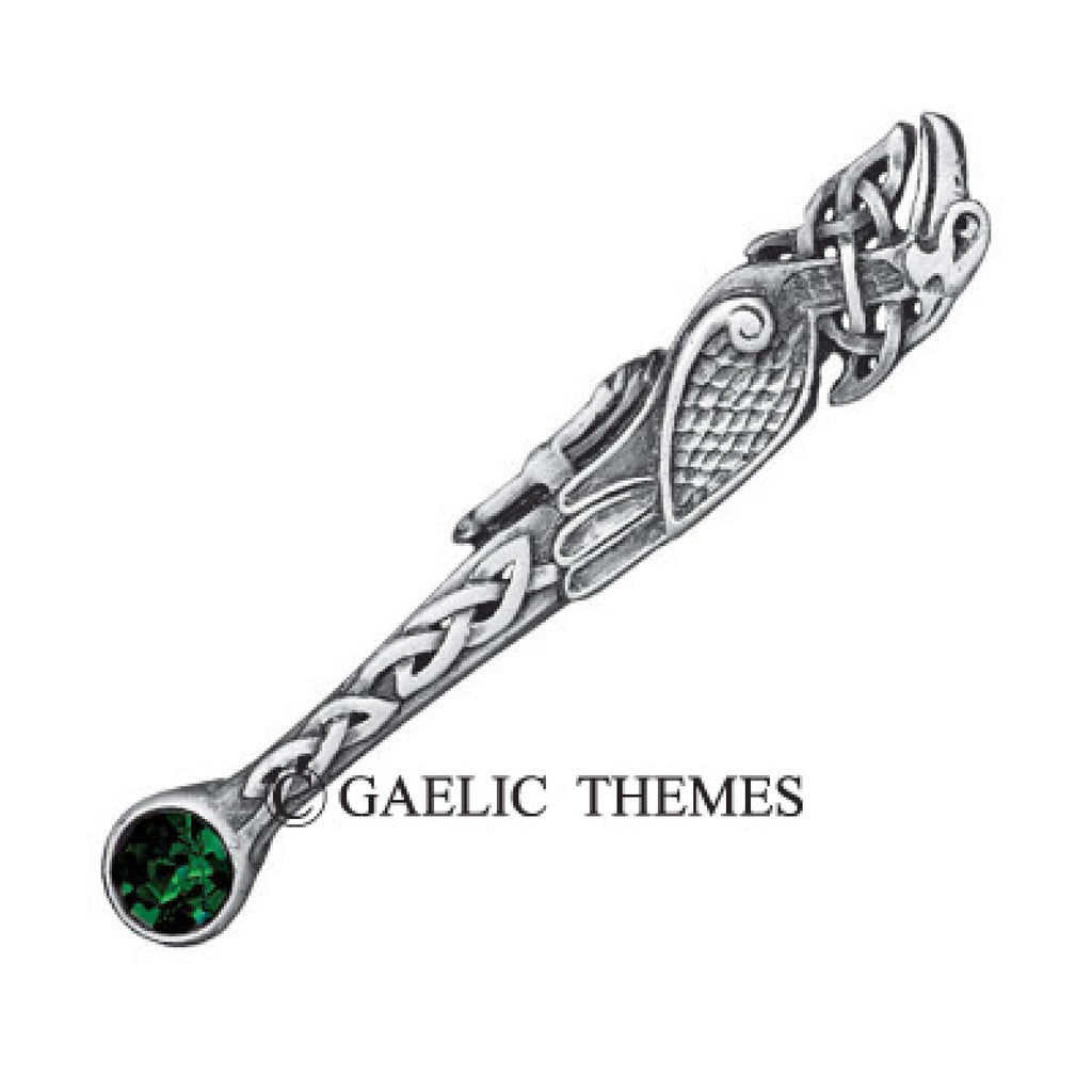 Book of Kells Wading Bird with Gem Kilt Pin – Plaid Place