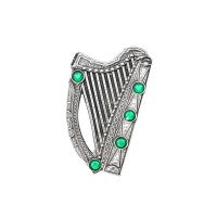 Brian Boru's Harp / the Trinity College Irish Harp Pin / Brooch / Hera ...