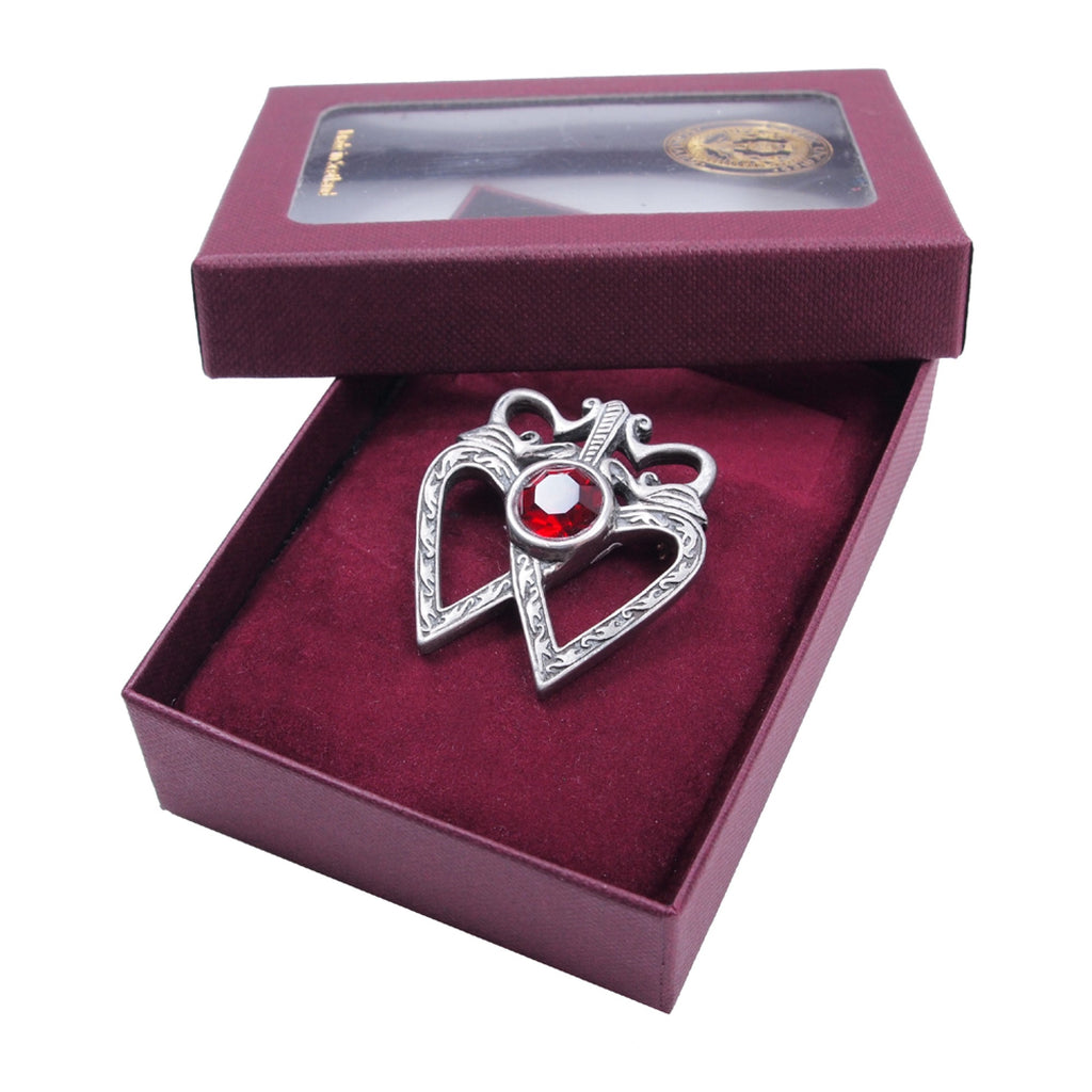 Patterned Luckenbooth Brooch with Gemstones – Plaid Place